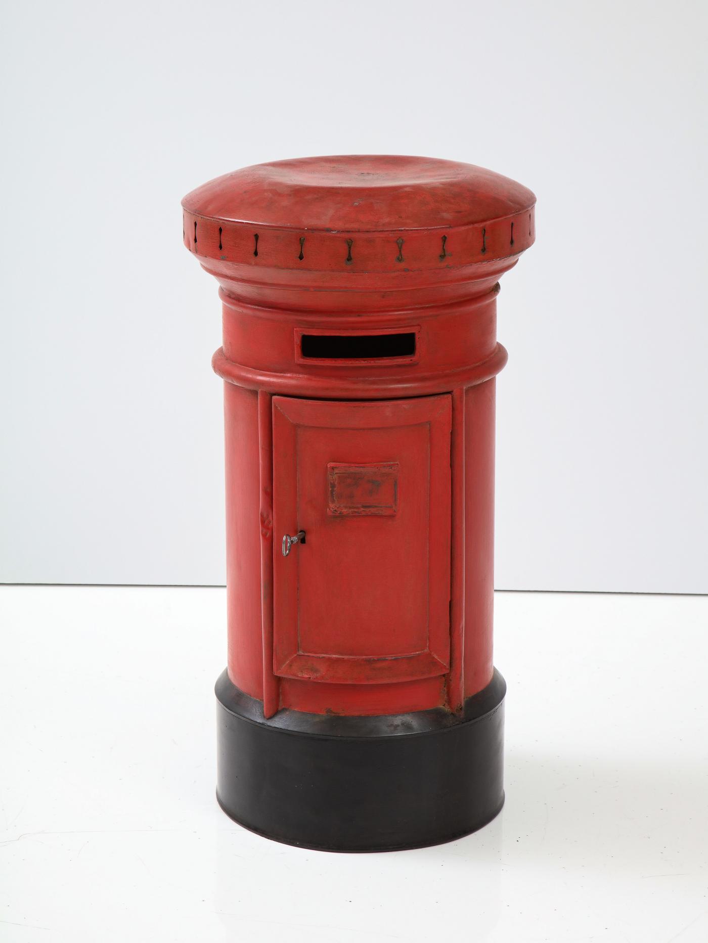 Painted English post box