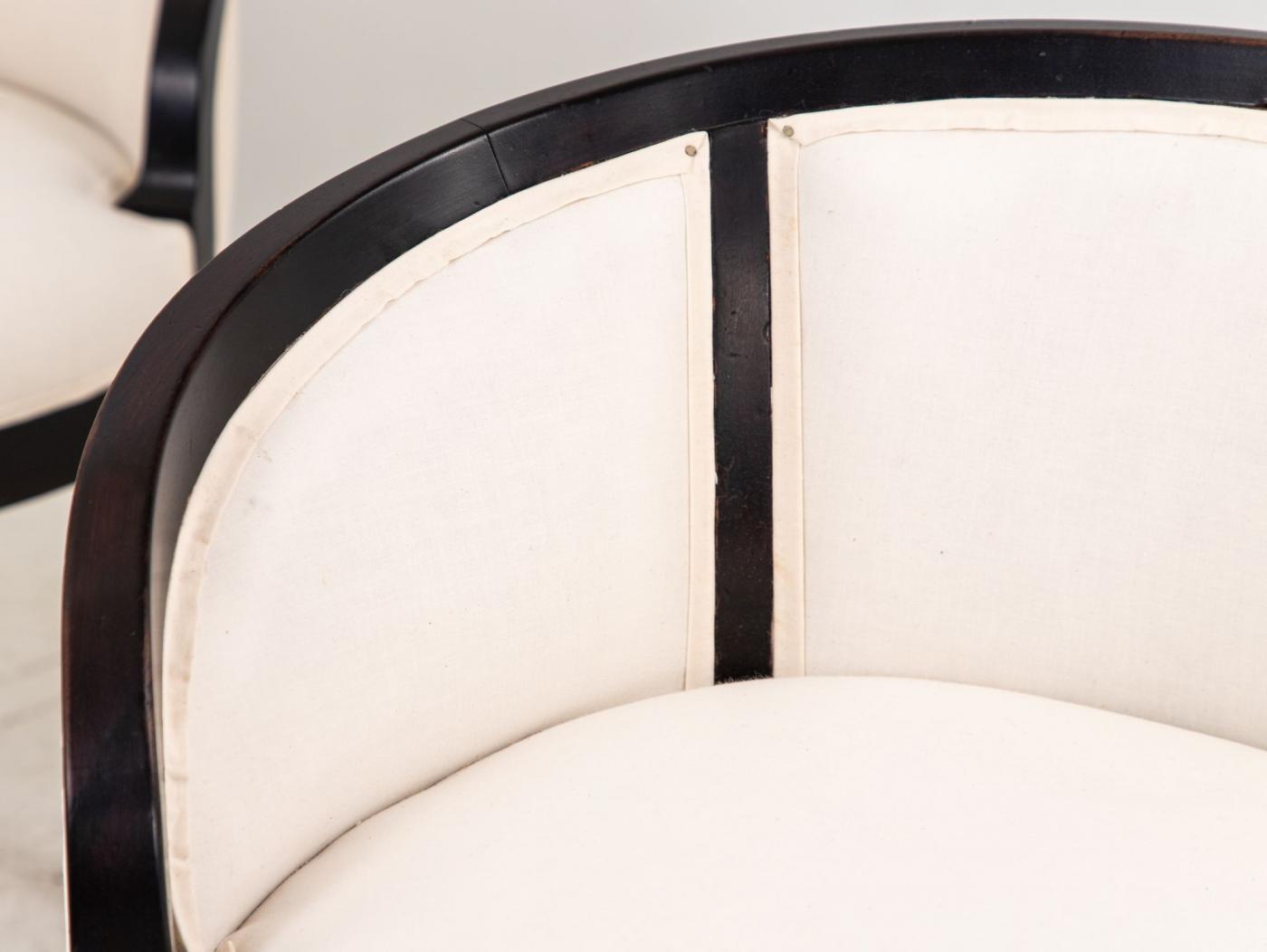 Pair French Art Deco Chairs, 1930s