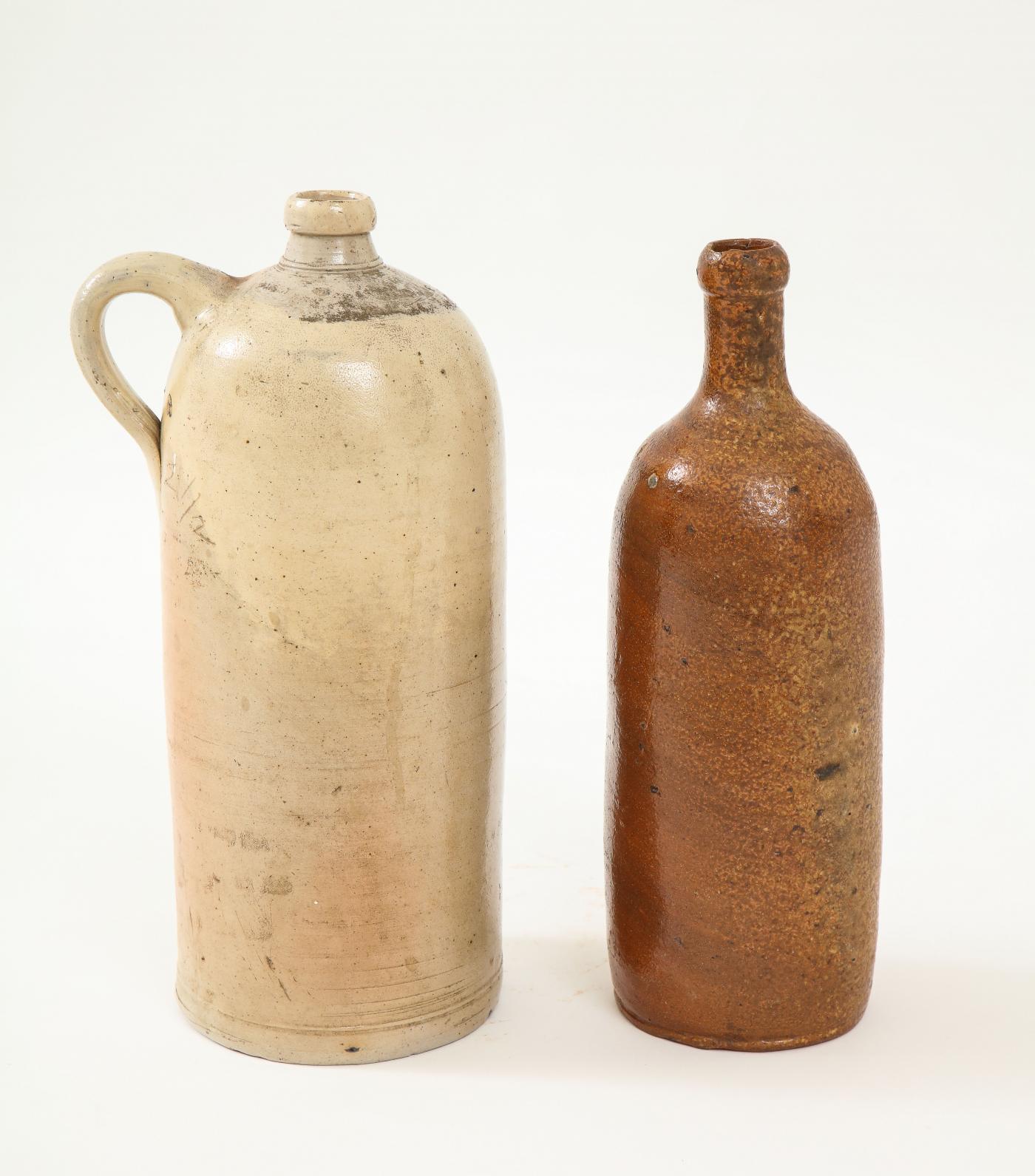 Pair of 16th & 17th C. German Salt Glazed Stoneware Beer Casks
