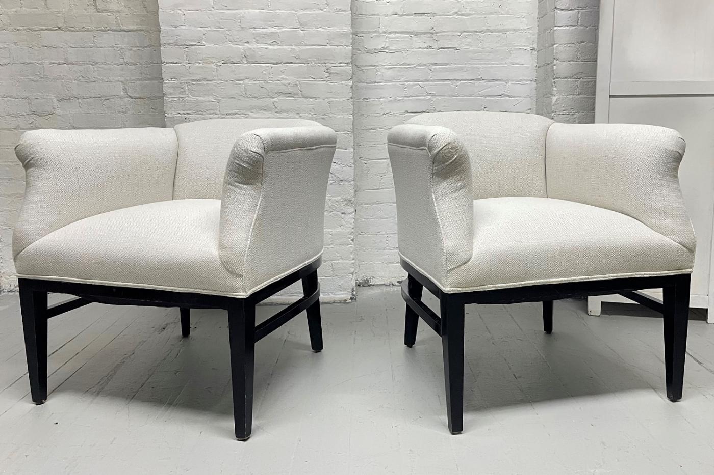 Pair of 1940s Art Deco Lounge Chairs