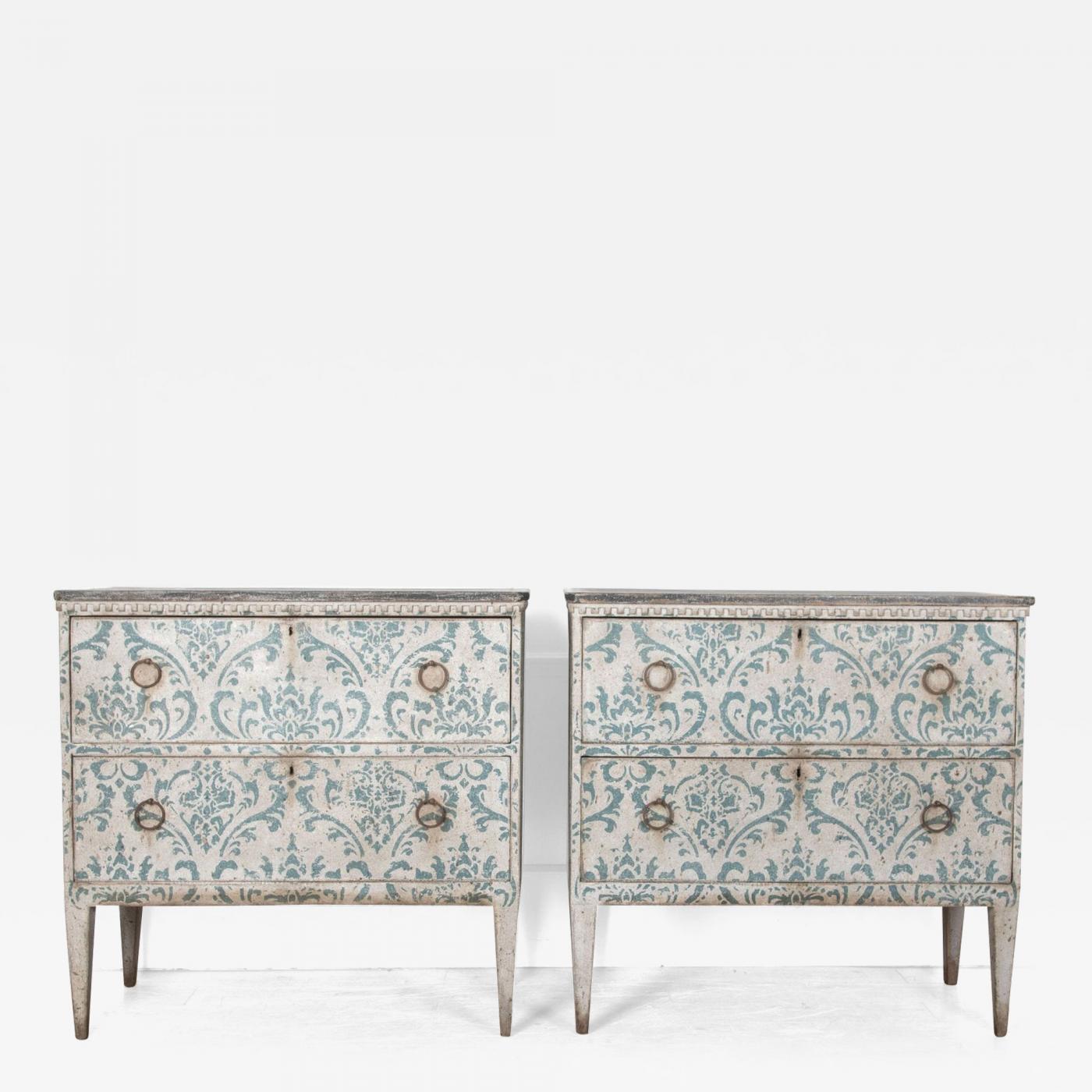 Pair of 19th Century Commodes in Later Paint