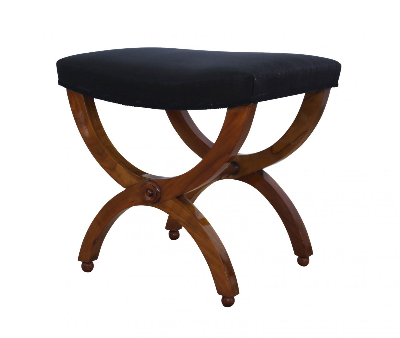 Pair of Biedermeier Stools, Cherry, South Germany circa 1830