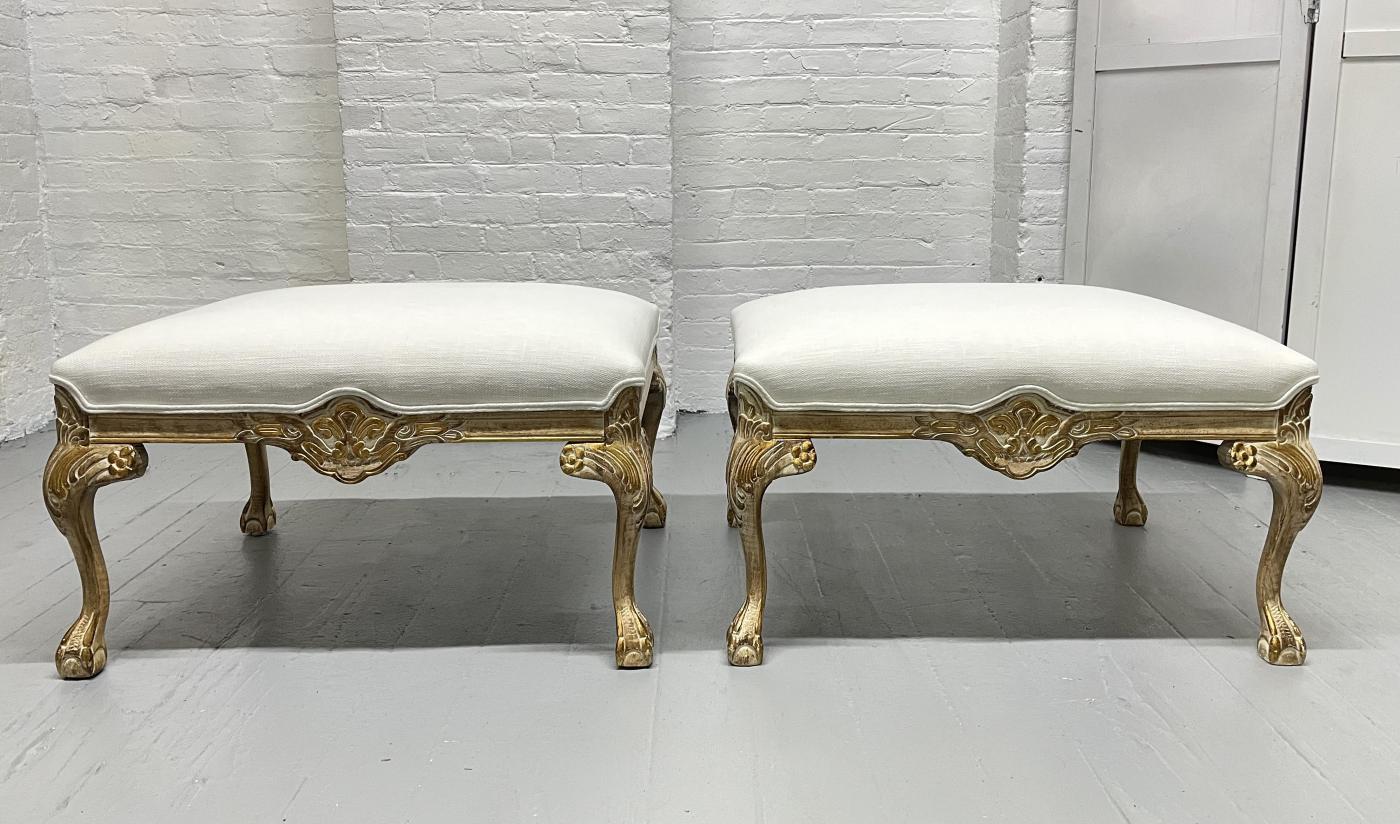 Pair of Claw and Ball Benches