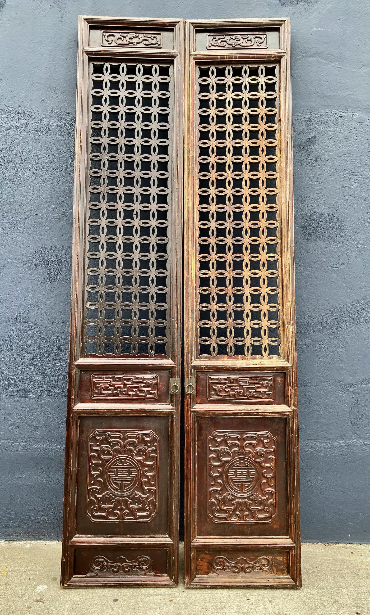 Pair of Early 19th Century Chinese Doors