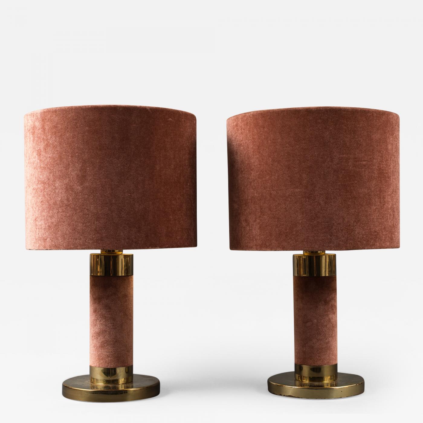 Pair of Fabric Lamps