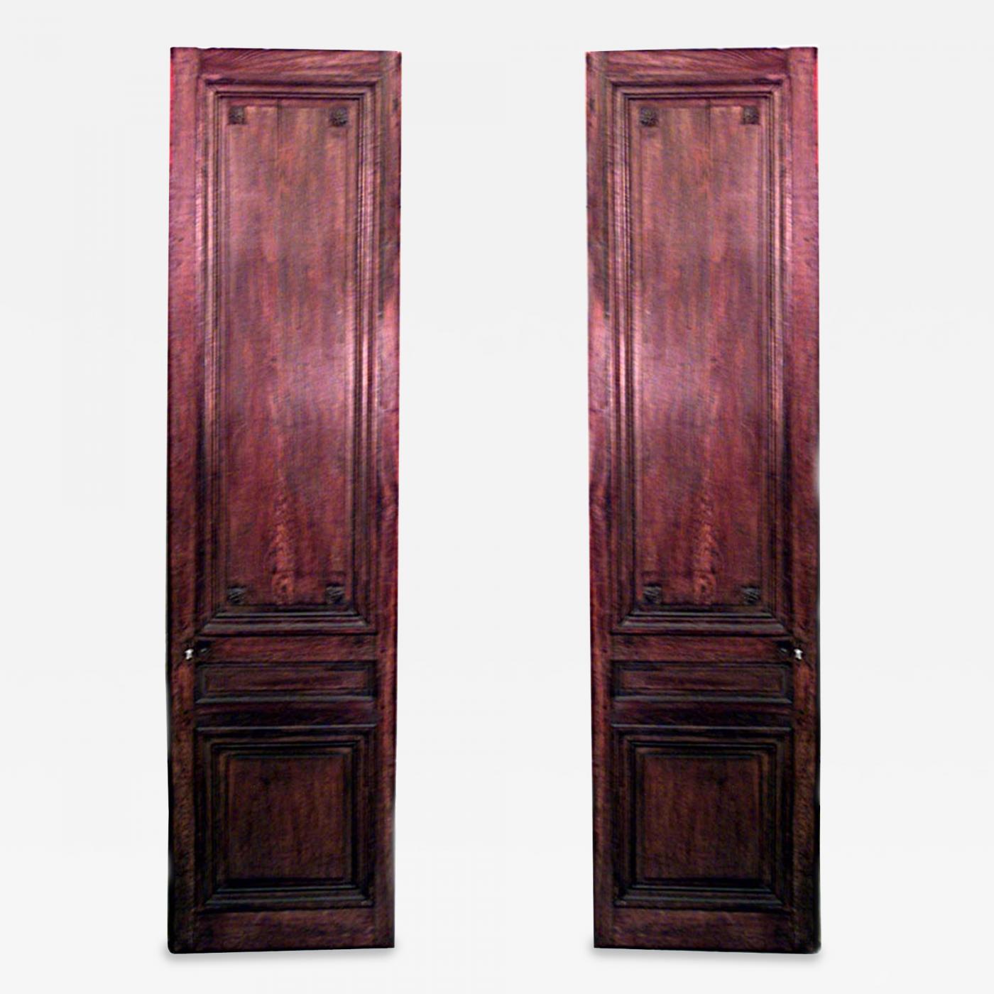 Pair of French Louis XVI Style Walnut Doors