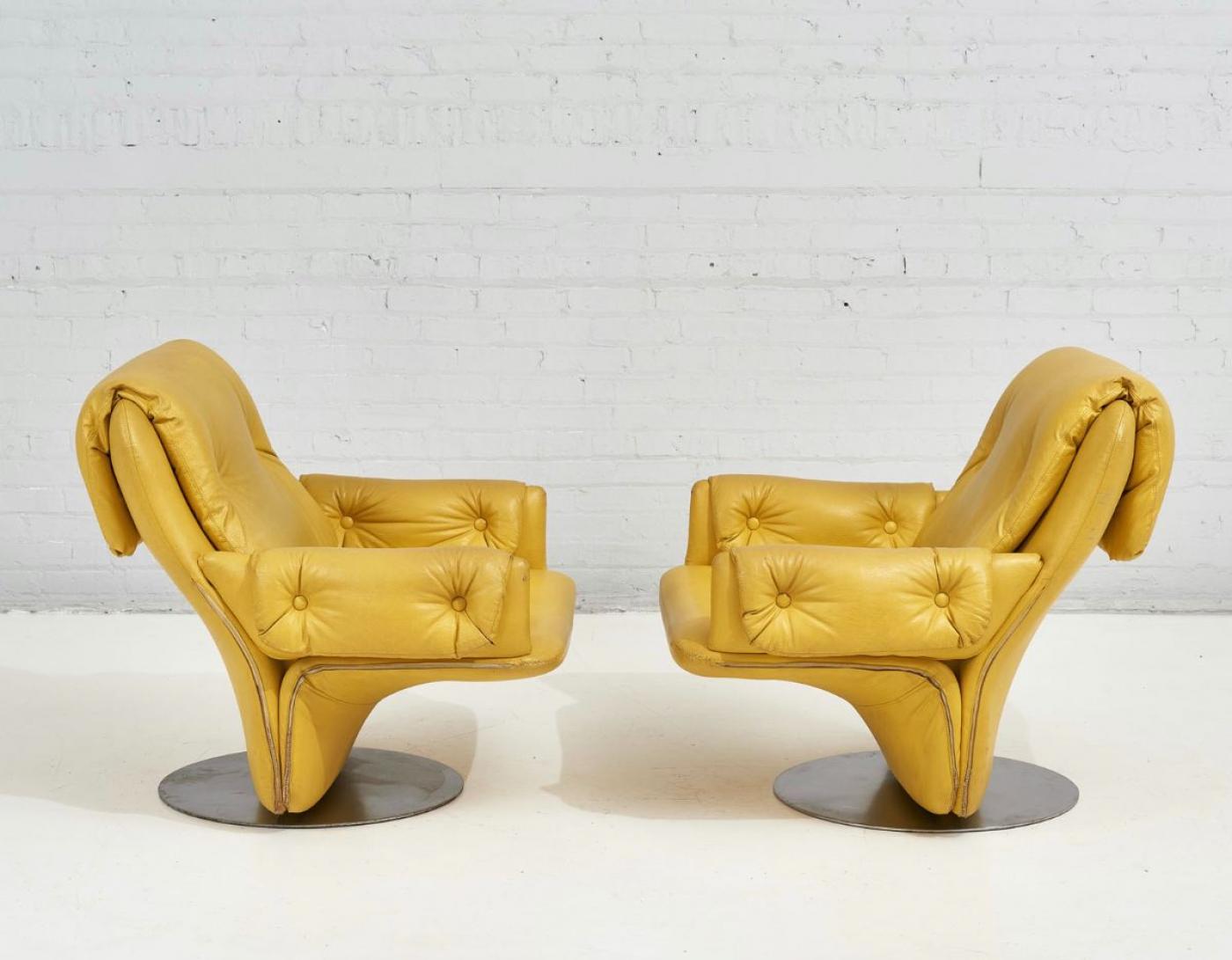 Geoffery Harcourt - Pair of Geoffrey Harcourt Artifort Chairs, 1960