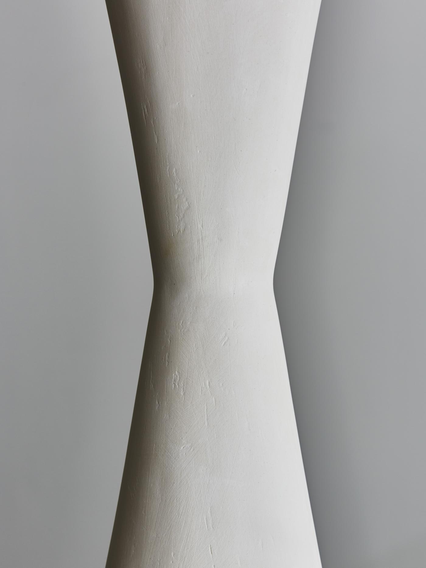 Pair of Hourglass Plaster Table Lamps