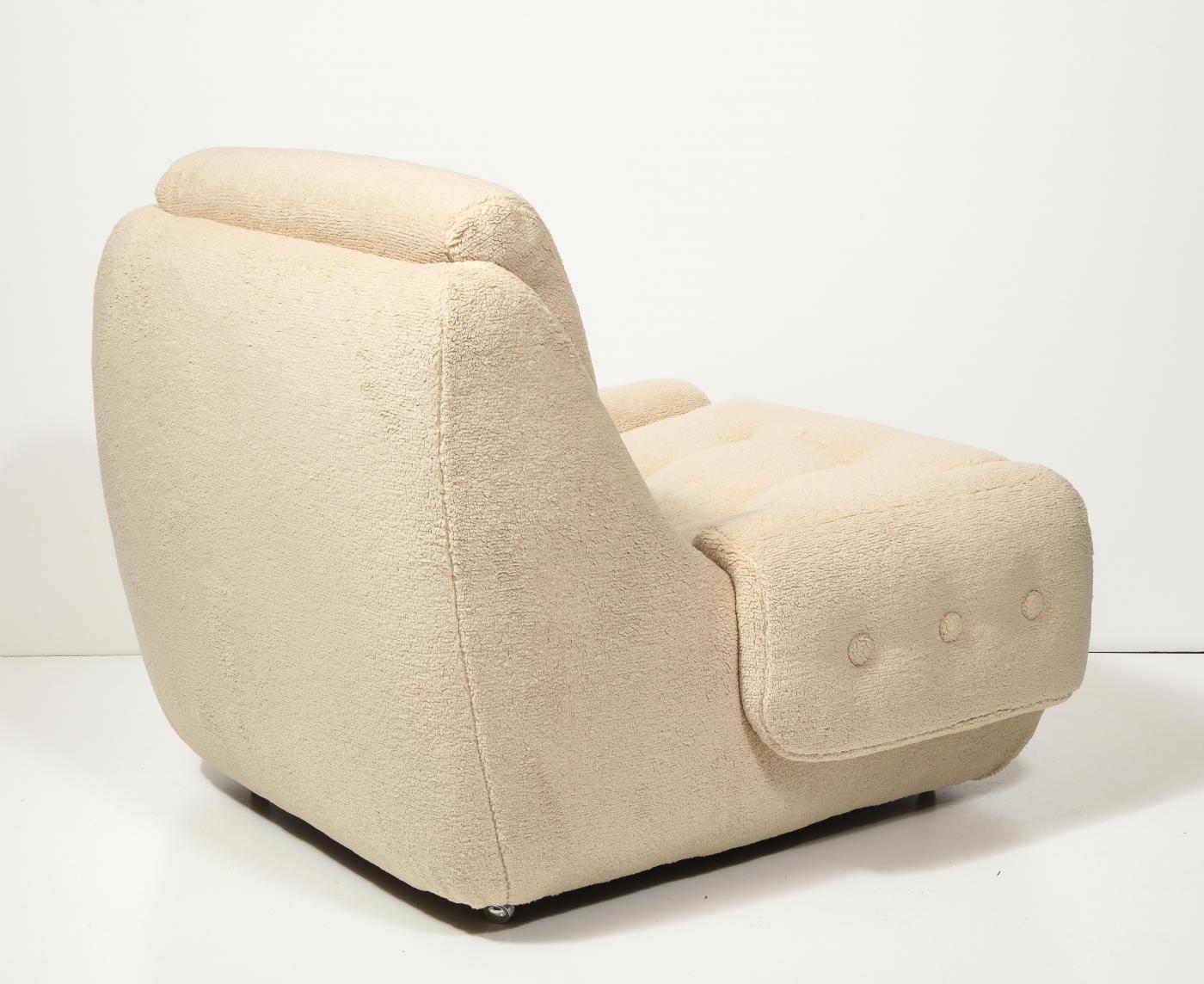Pair of Postmodern Lounge Chairs, France, 20th C.