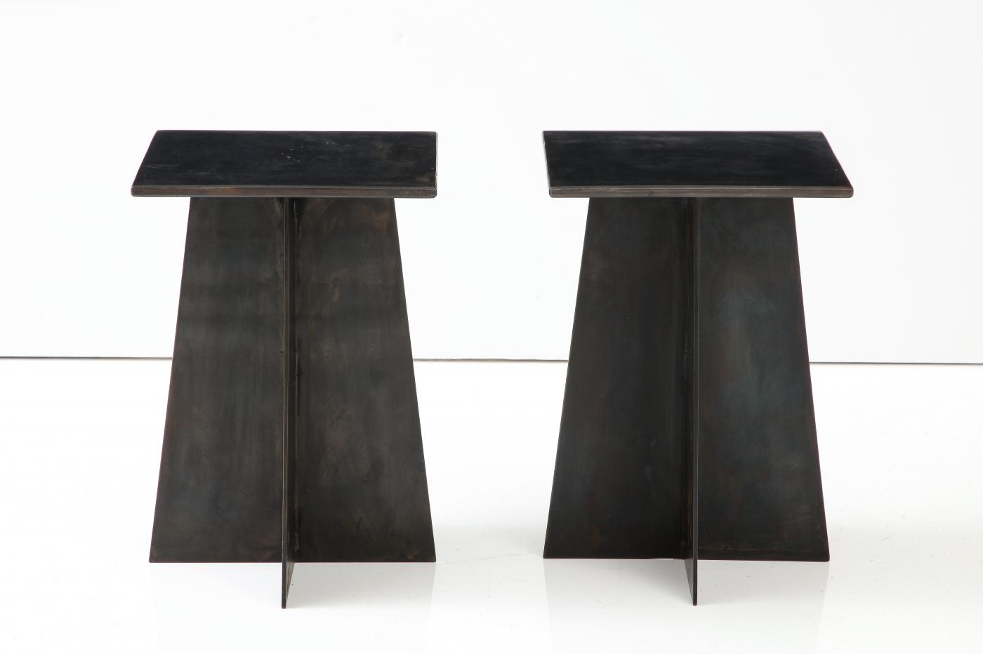 Pair of Metal Tables