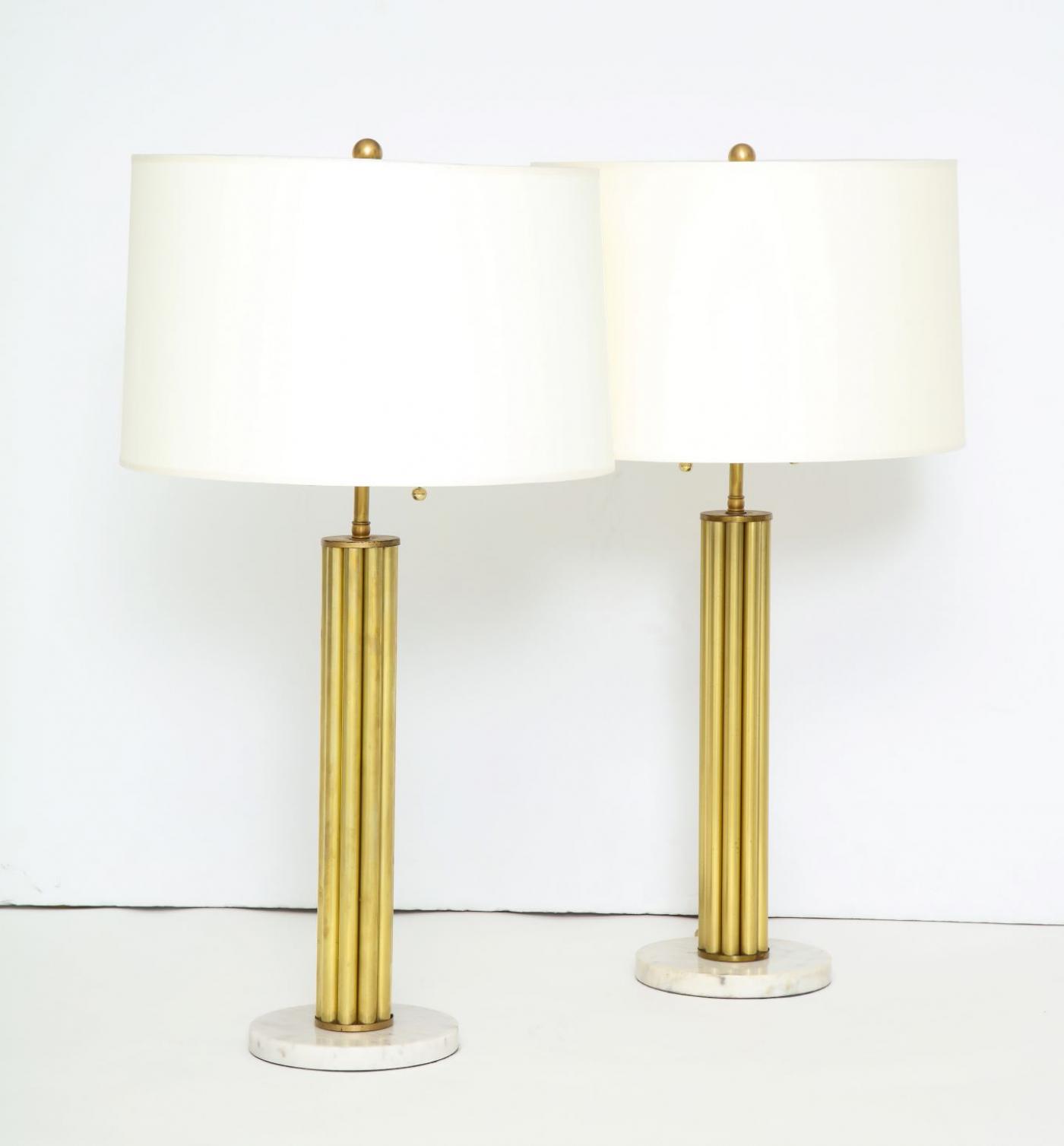 Pair of Mid Century Modern Architectural Lamps.