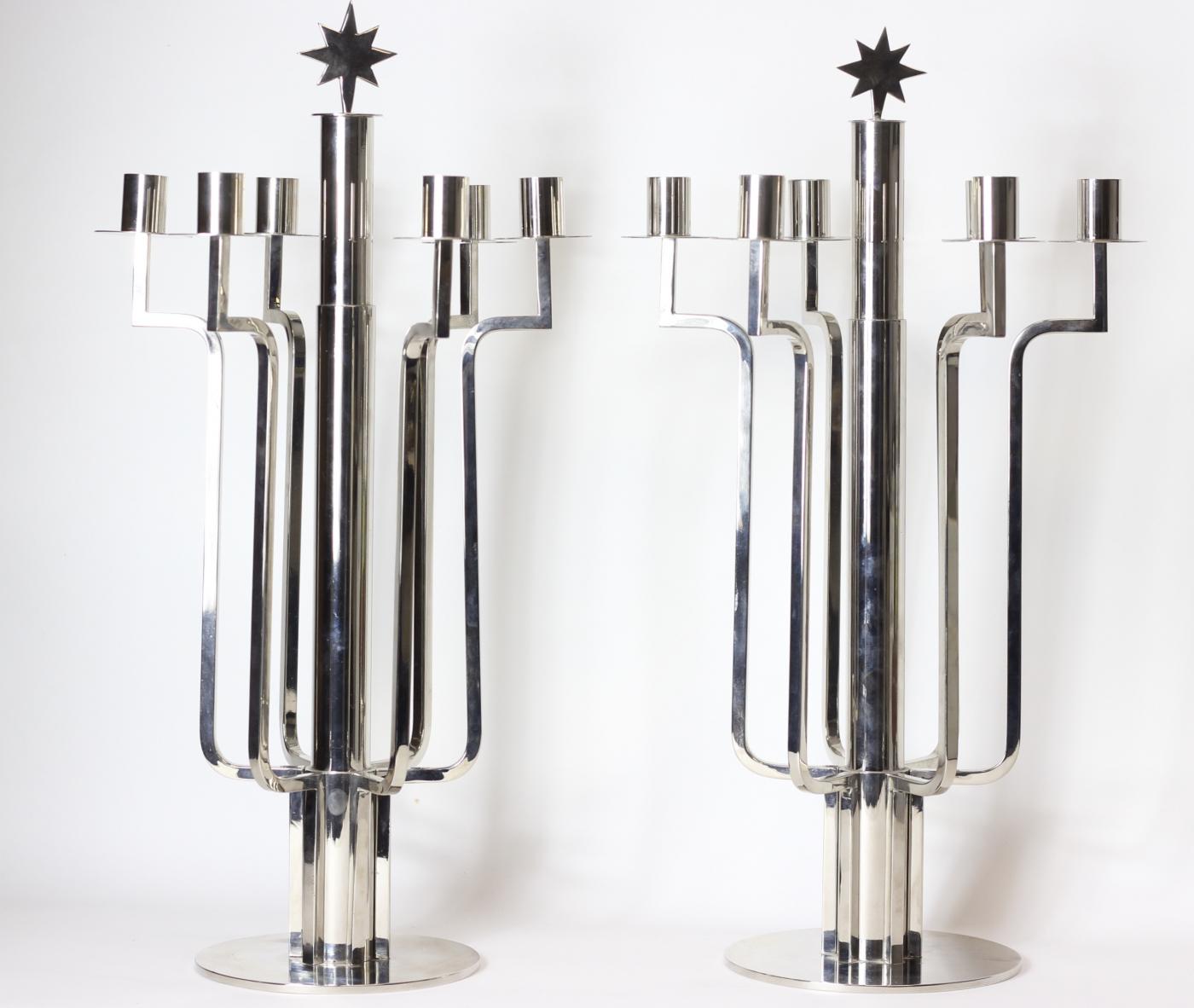 Pair of Mid Century Modern Candelabra