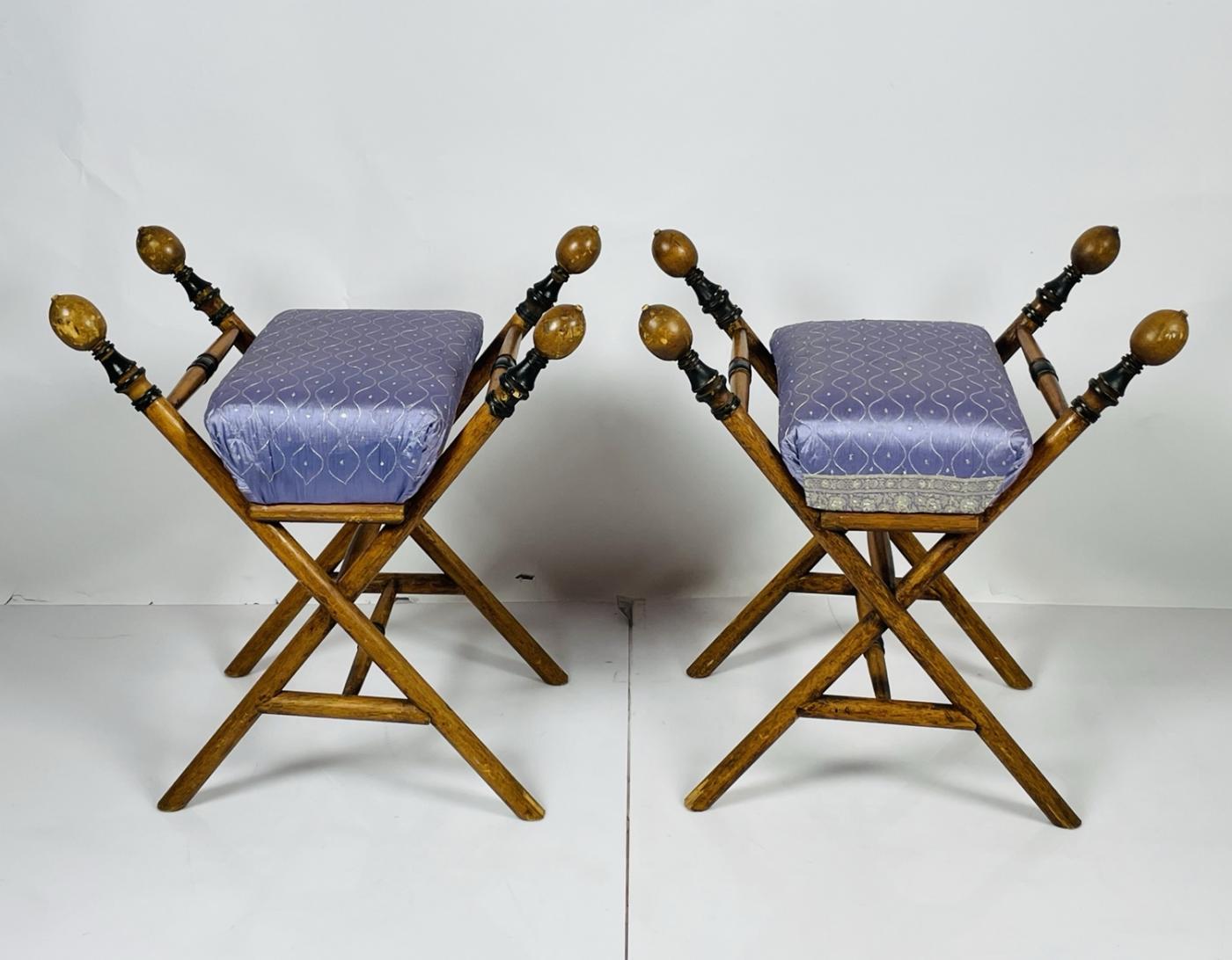 Pair of Middle Eastern Style Stools/Benches