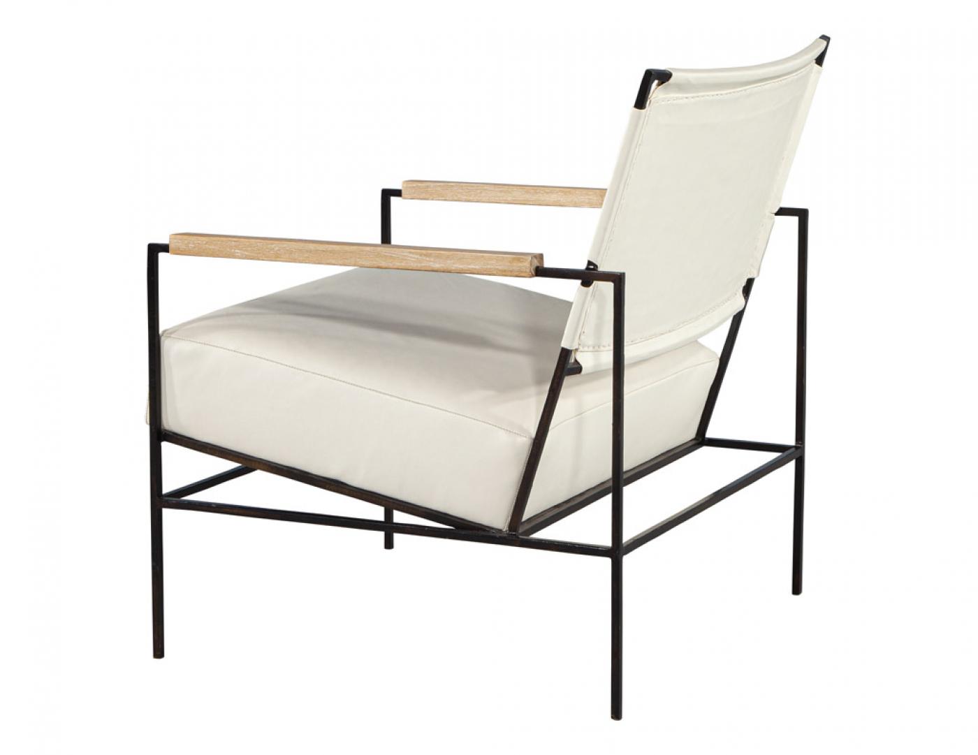 Pair of Modern Leather Accent Chairs