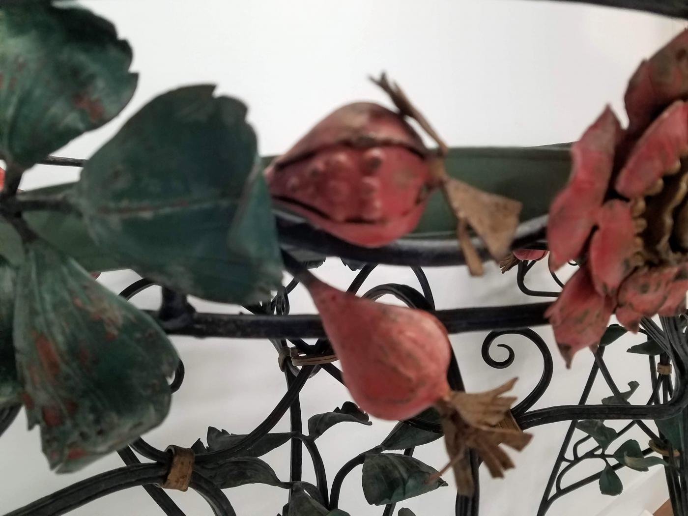 Pair of Period Art Nouveau Wrought-iron Fernery Plant Stands