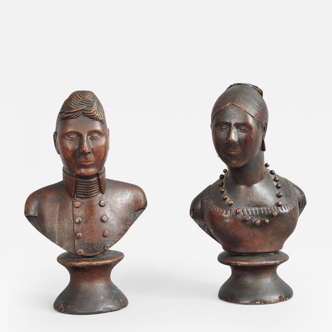 Pair of Portrait Busts