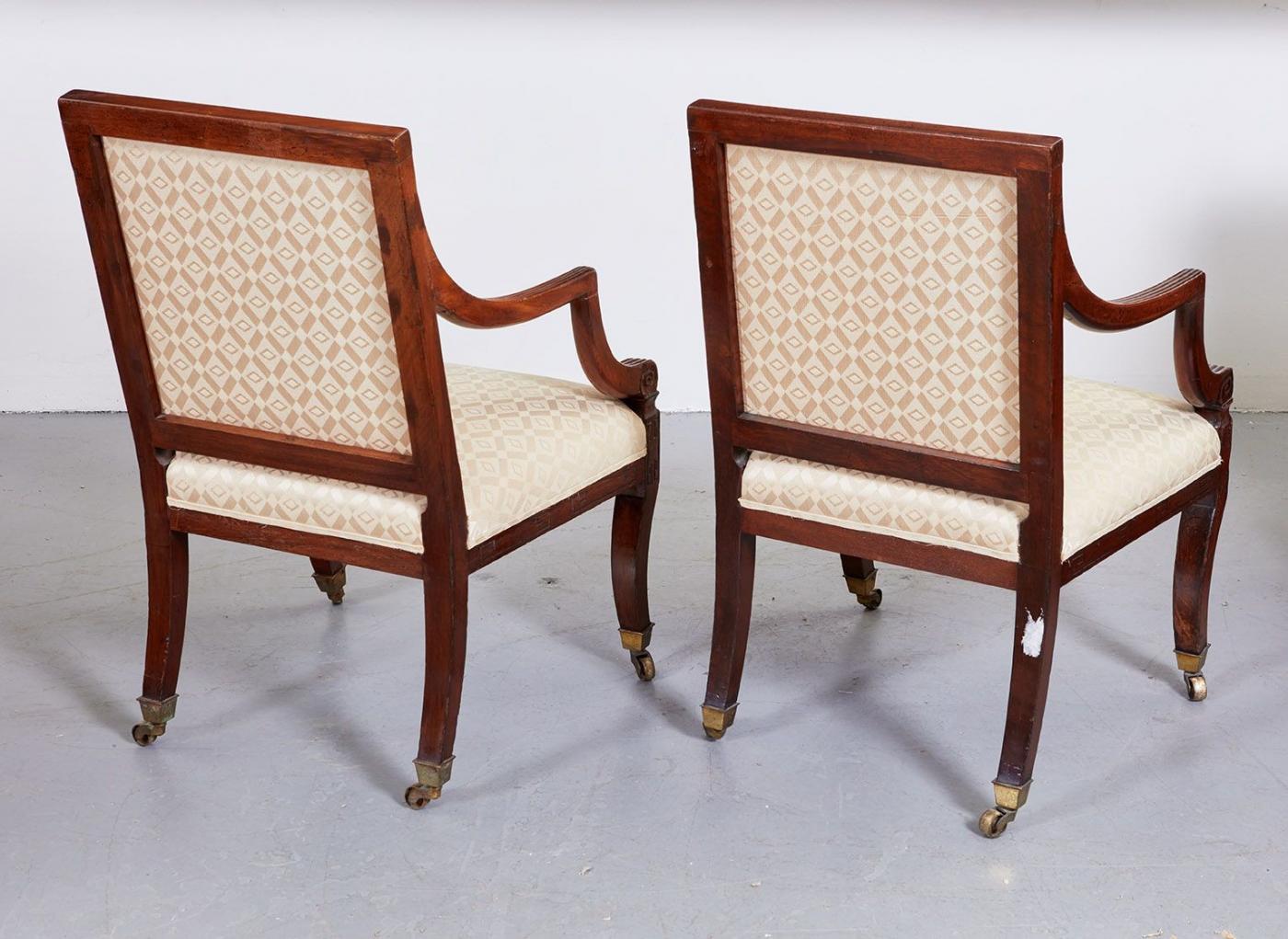 Pair of Regency Library Armchairs
