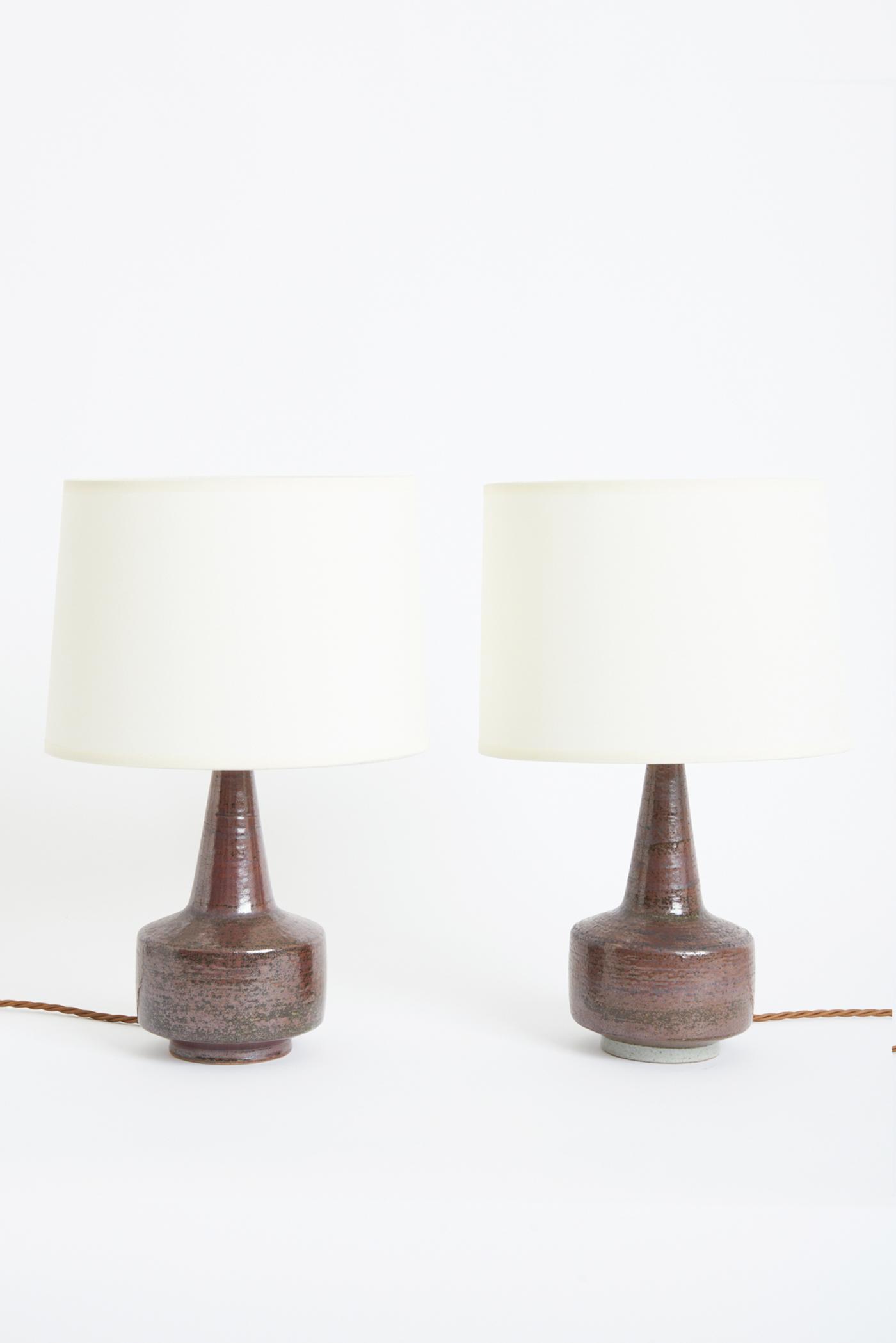 Pair of Stoneware Table Lamps by Per Linnemann-Schmidt