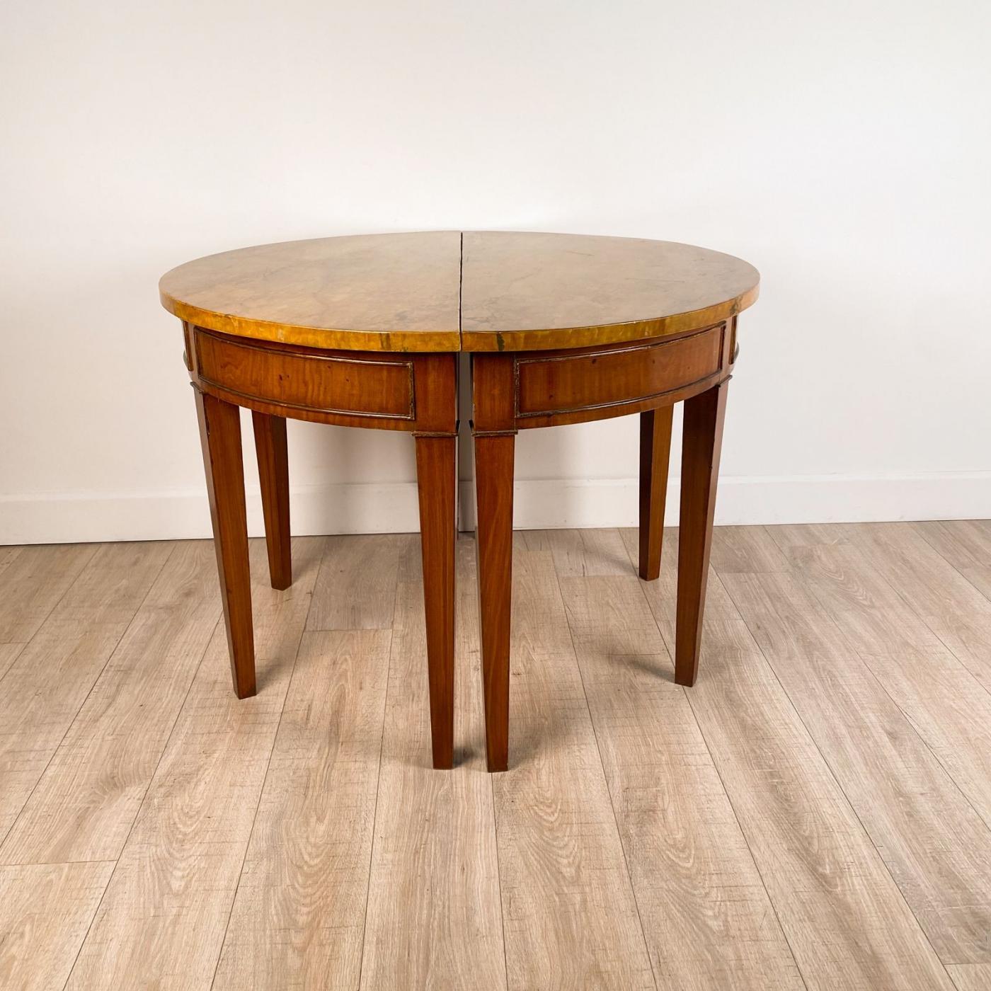 Pair of Vintage Italian Demilune Tables