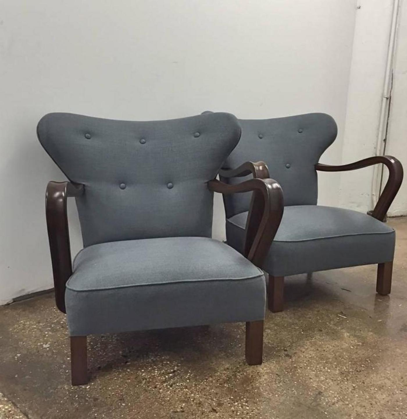 Pair of Vintage Scandinavian Chairs