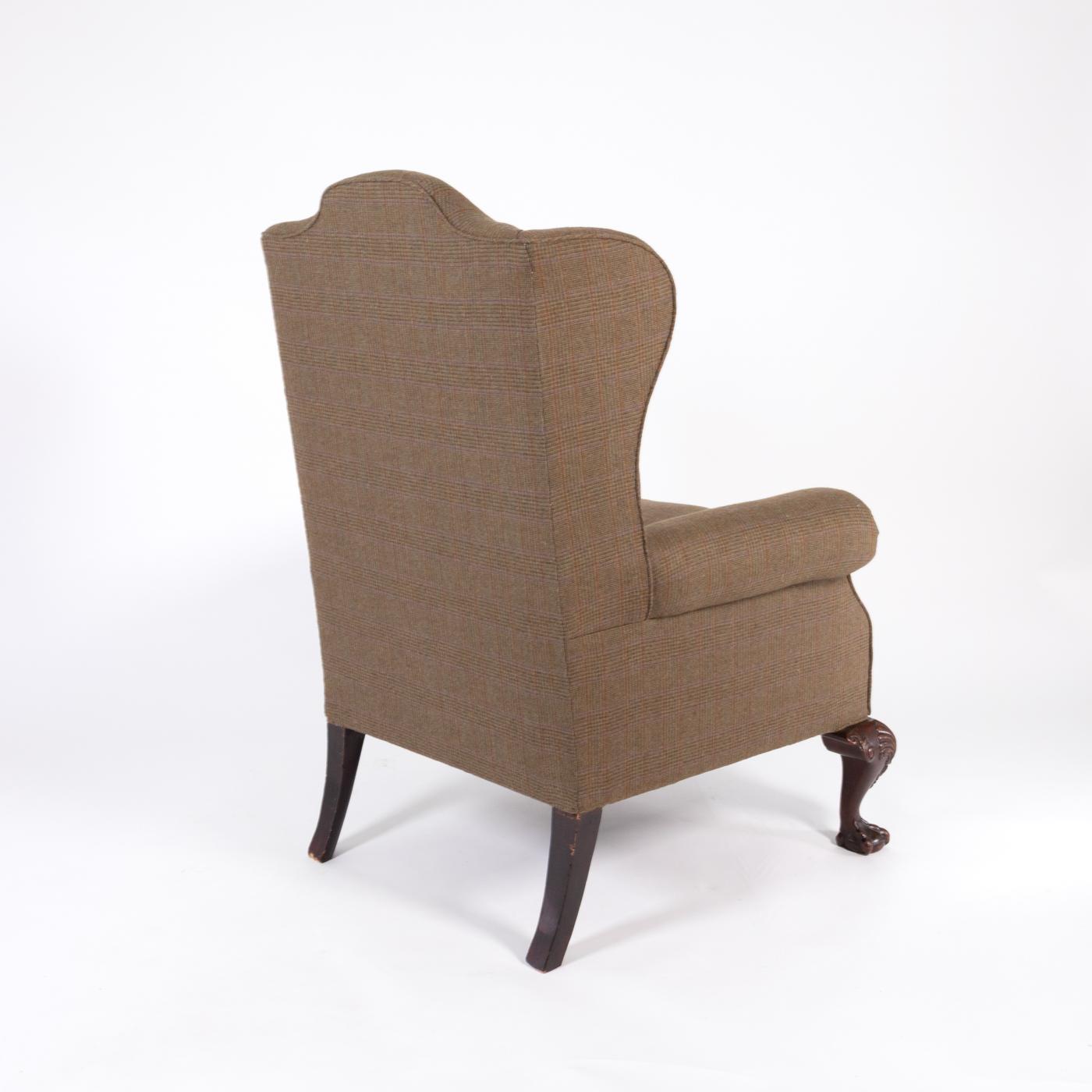 Pair of Wing Back Armchairs, Late 19th Century England