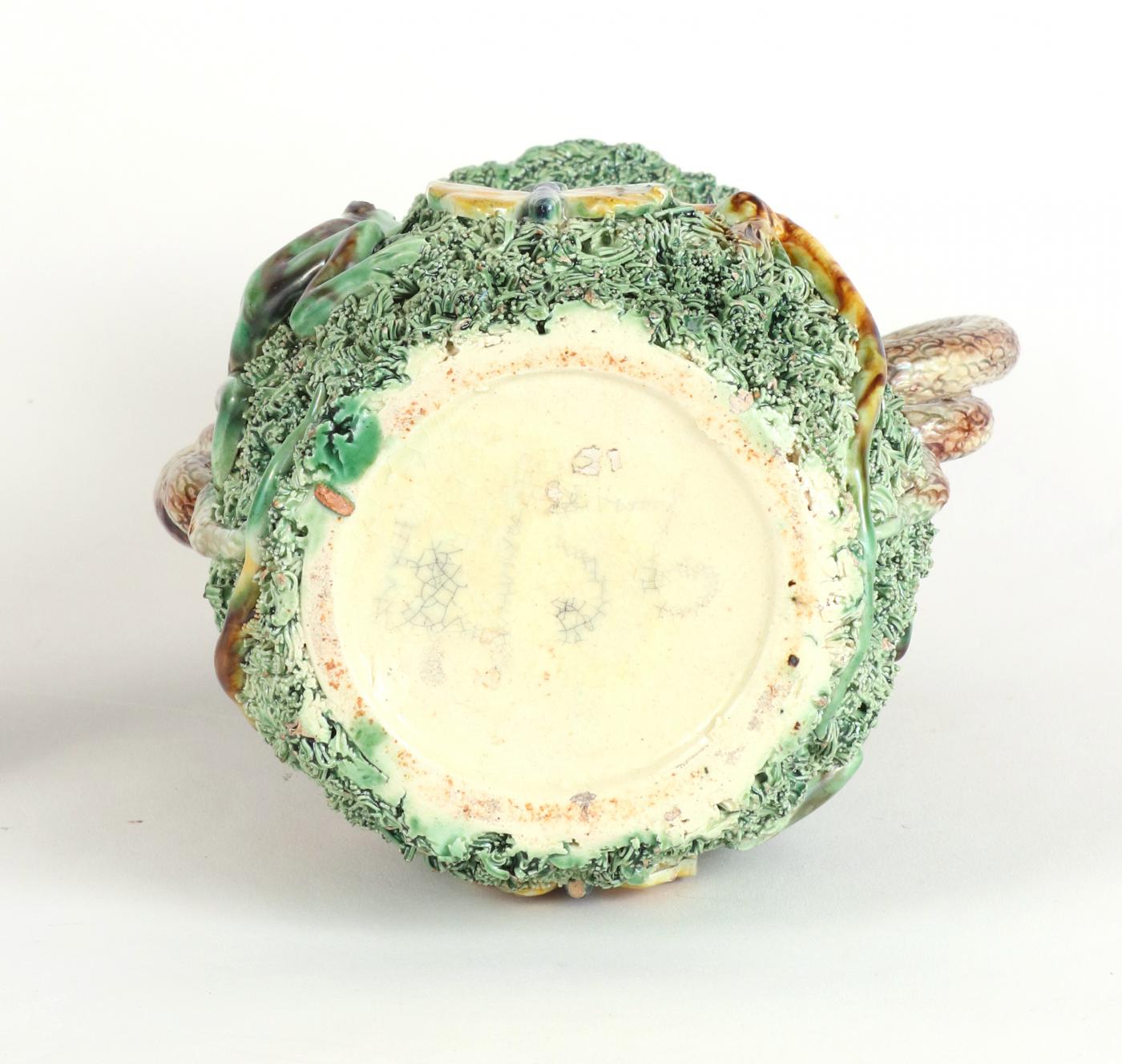 Palissy Ware / Palissy Majolica - Palissy Ware Vase, c.1880