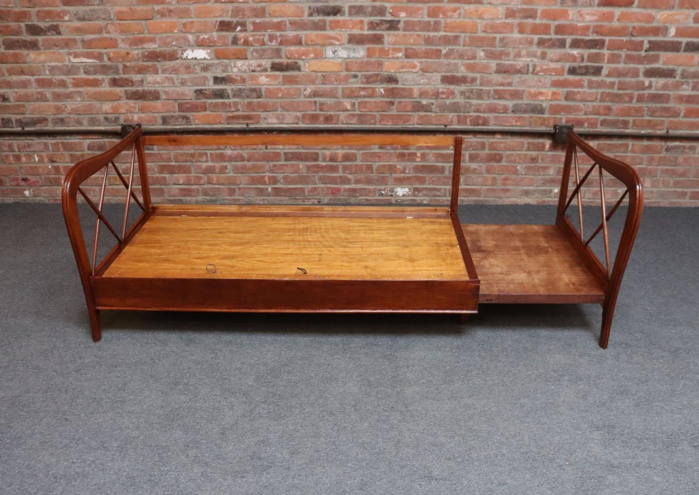 Paolo Buffa - Vintage Italian Modern Walnut Divan Sofa Bed Attributed ...