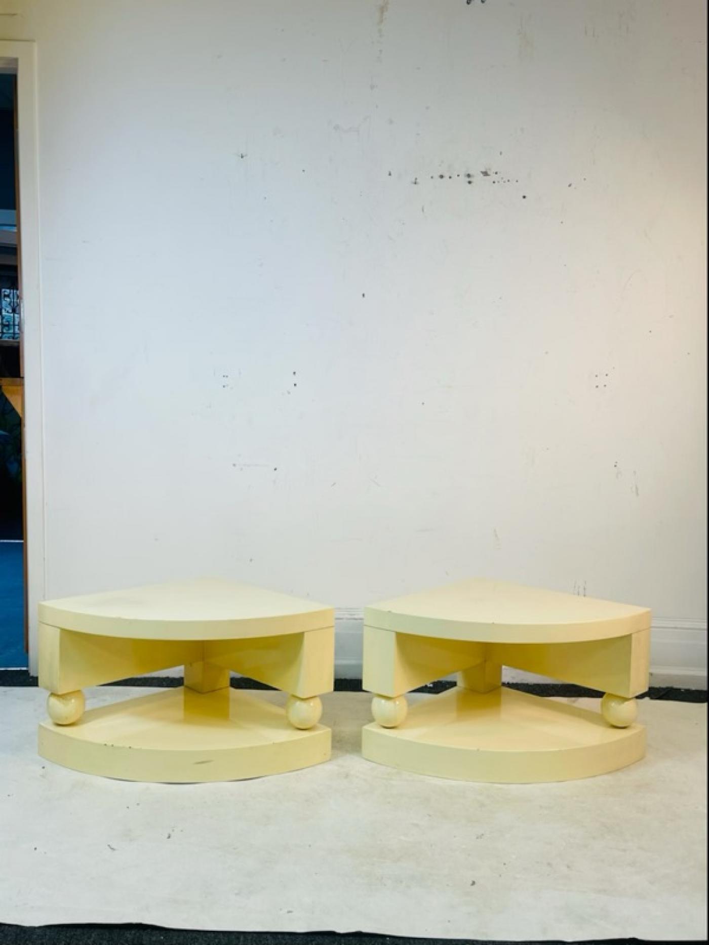 Paolo Gucci - ART DECO REVIVAL PAIR OF PAOLO GUCCI SIDE TABLES