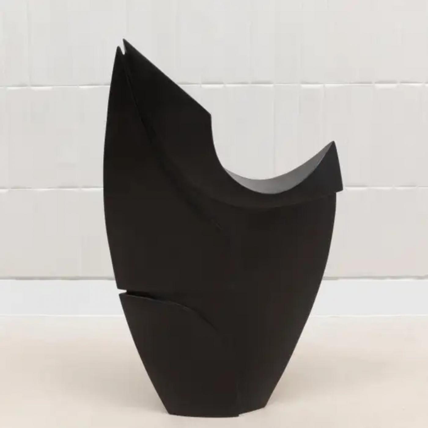Patrick Coard - Modern Abstract XXL Sculpture in Black Oak by Patrick ...
