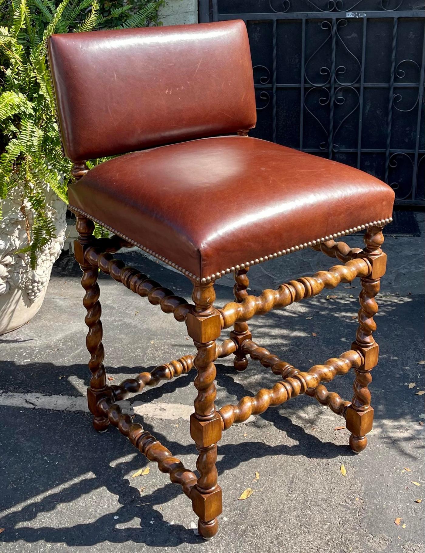 Paul Ferrante - Paul Ferrante Spanish Colonial Bar Stool