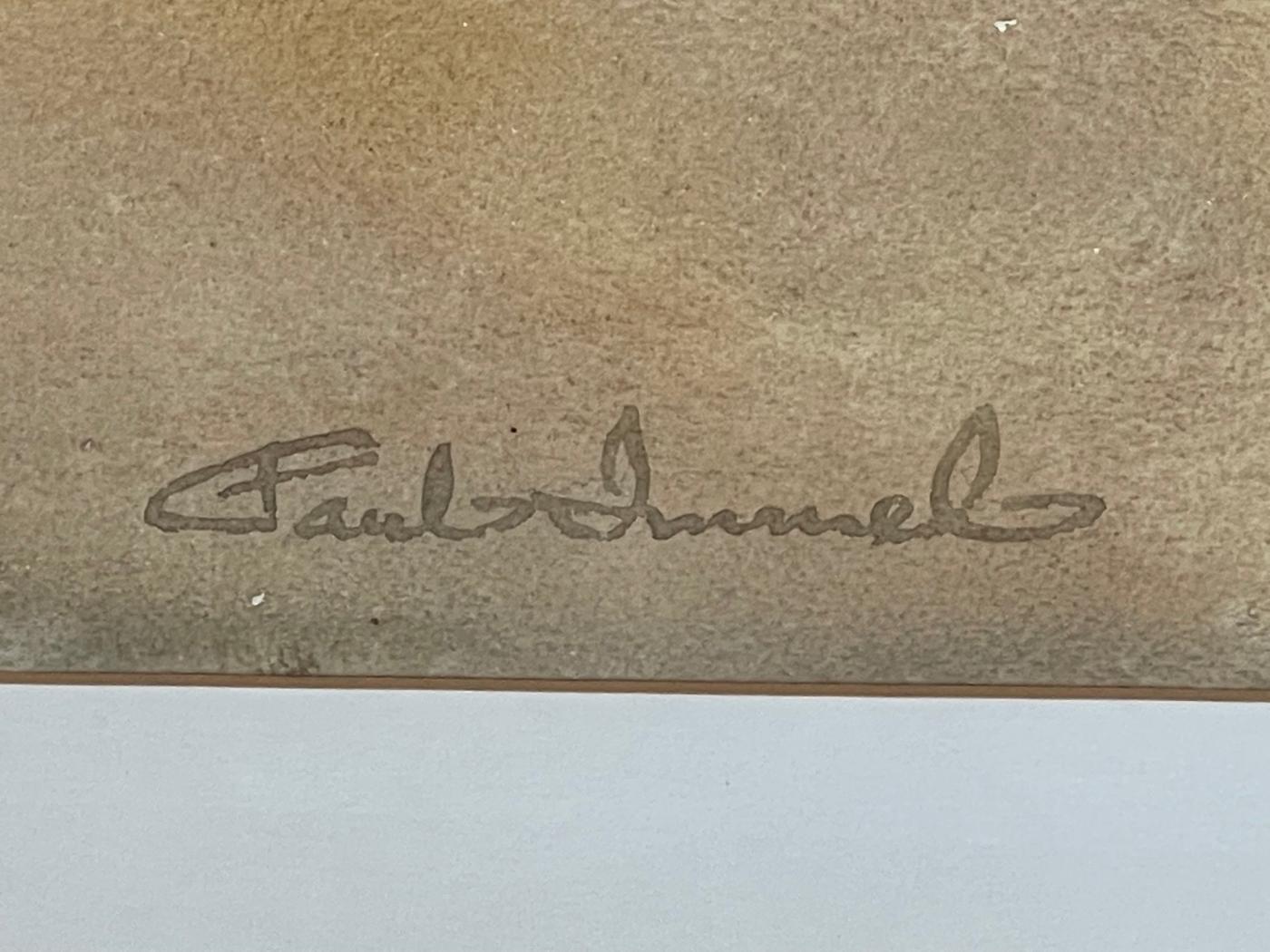 Paul J. Immel - Watercolor on Paper; Paul Immel (1896-1964) white ...