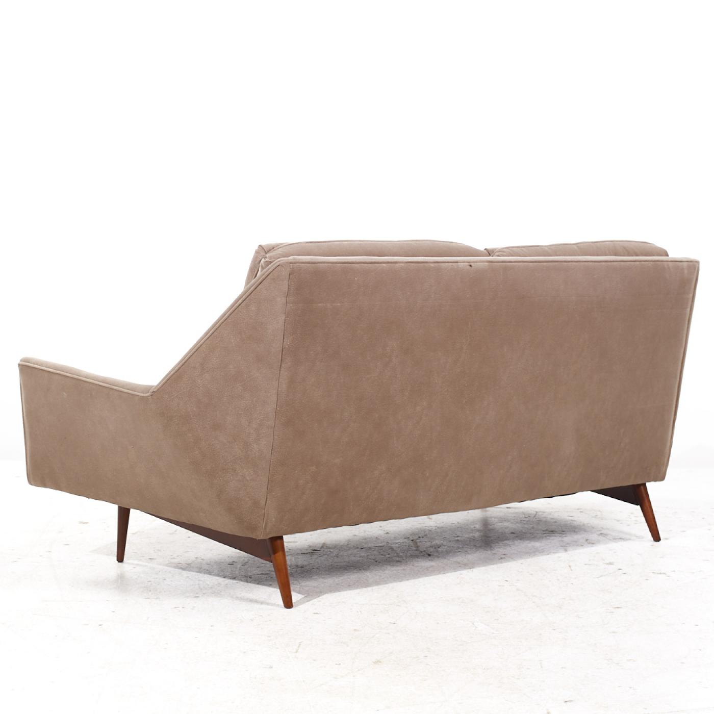 Paul McCobb - Paul McCobb for Directional Mid Century Angle Arm Sofa