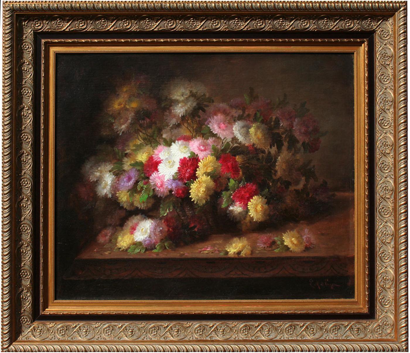 Paul de Longpré - Still Life of Flowers