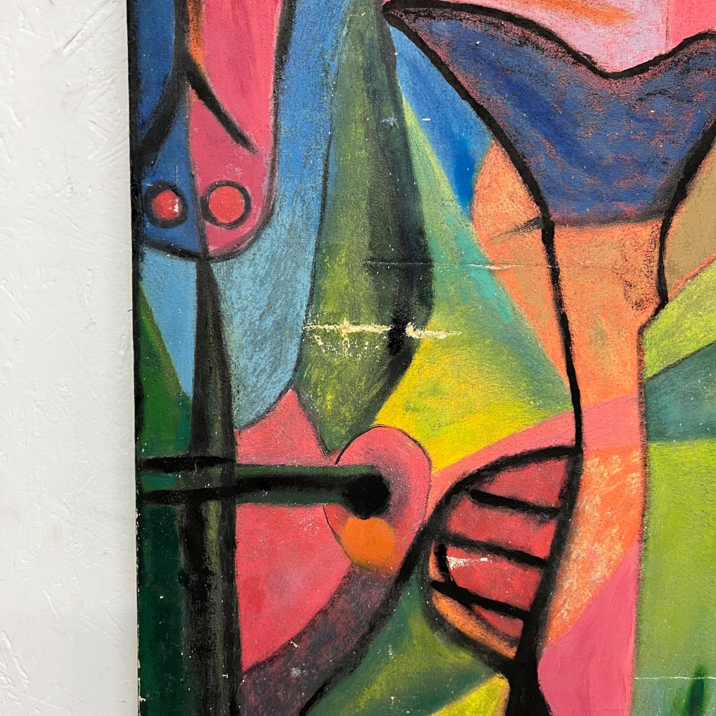 Pedro Coronel - 1960s Art Style Pedro Coronel Abstract Oil Painting Gustavo