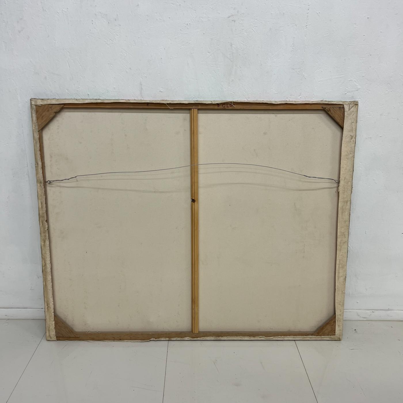 Pedro Coronel - 1960s Art Style Pedro Coronel Abstract Oil Painting Gustavo