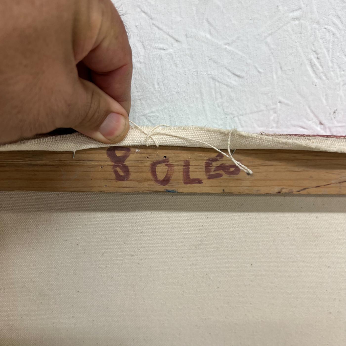 Pedro Coronel - 1960s Art Style Pedro Coronel Abstract Oil Painting Gustavo