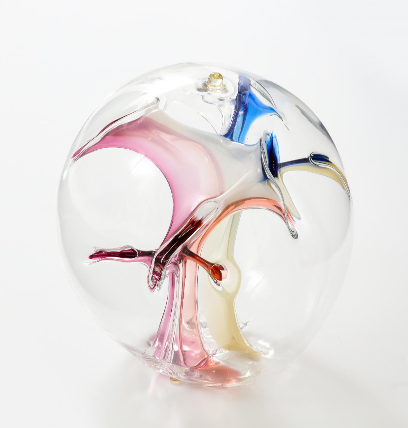 Peter Bramhall - Stunning Peter Bramhall Glass Orb Sculpture.