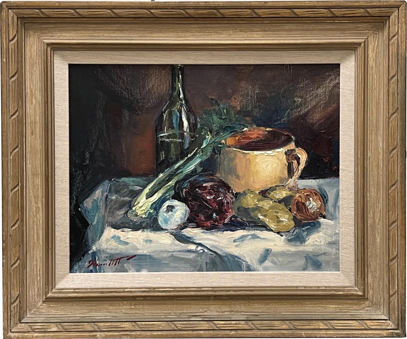 Peter Hamlett - Peter Hamlett Signed Oil on Board Still Life Dated 1966 ...