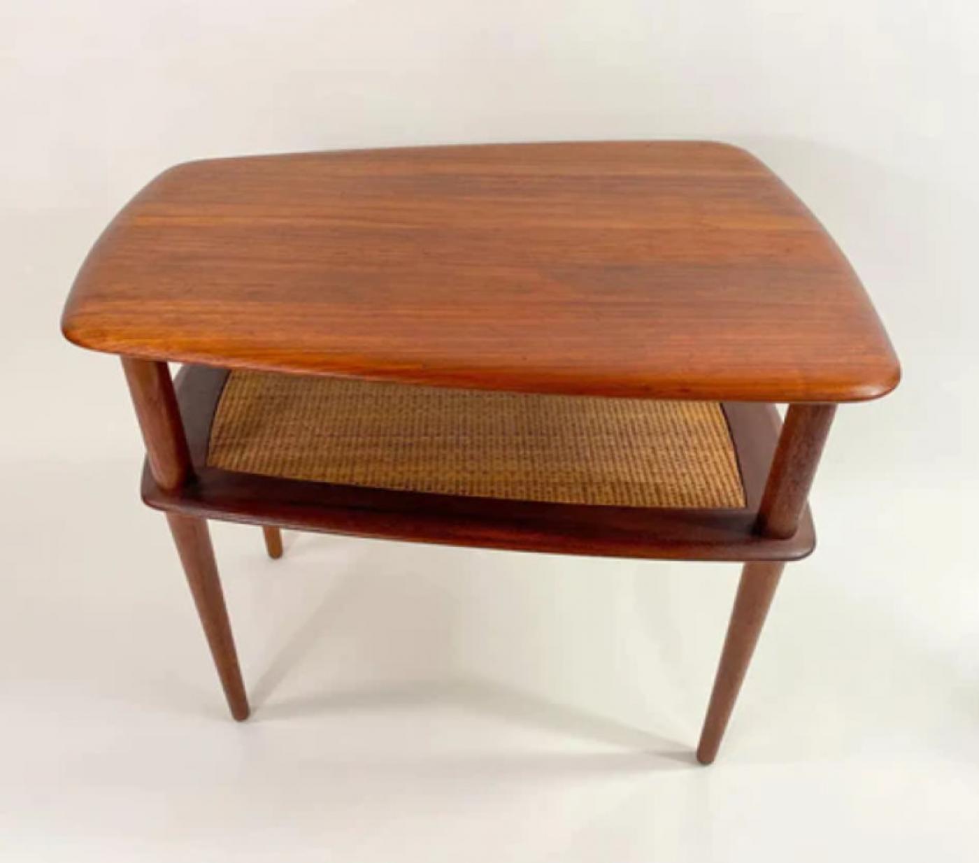 Peter Hvidt & Orla Mølgaard-Nielsen - Mid-Century Modern Danish John Stuart Two Tier Wooden Side ...
