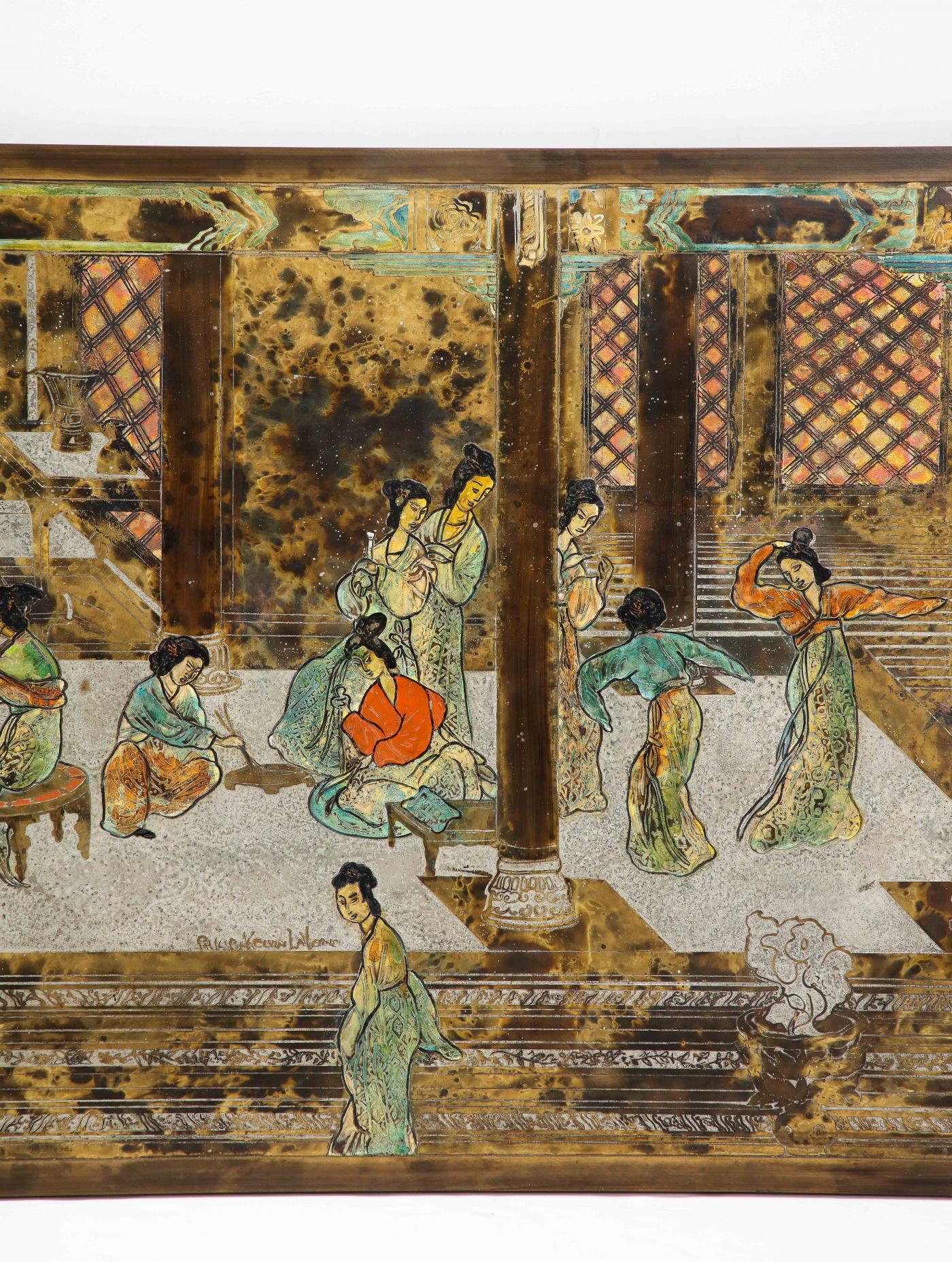 Philip and Kelvin LaVerne - Rare "Chin Ying" Wall Plaque by Philip and ...