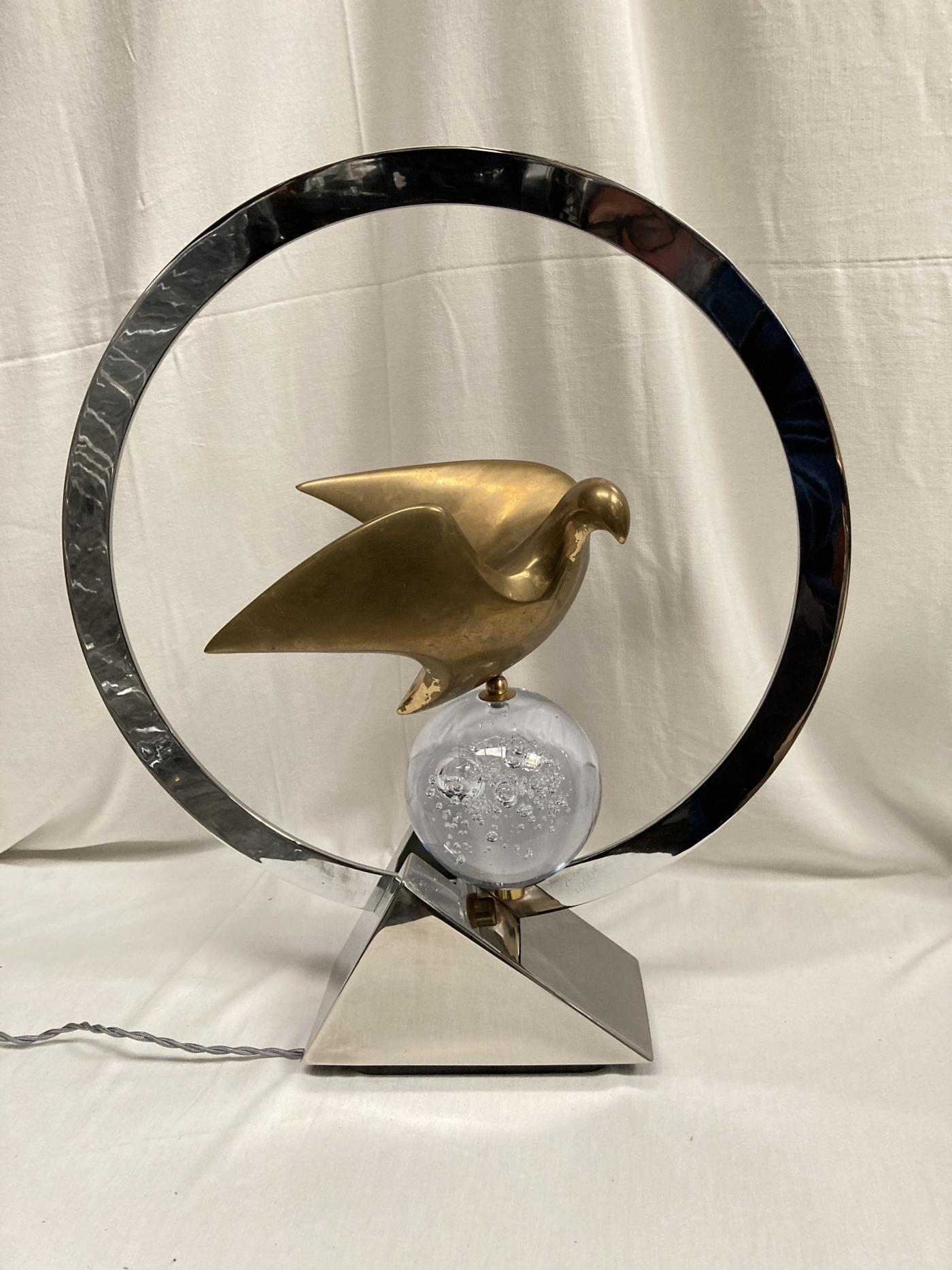 Philippe Jean - 1970's Sculptural lamp signed Philippe Jean