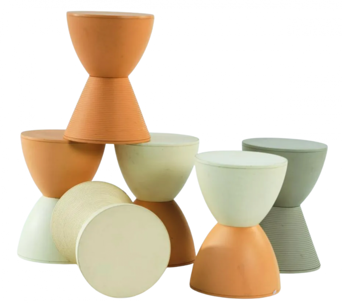 Philippe Starck - 1990s Philippe Starck "Prince Aha" plastic stools