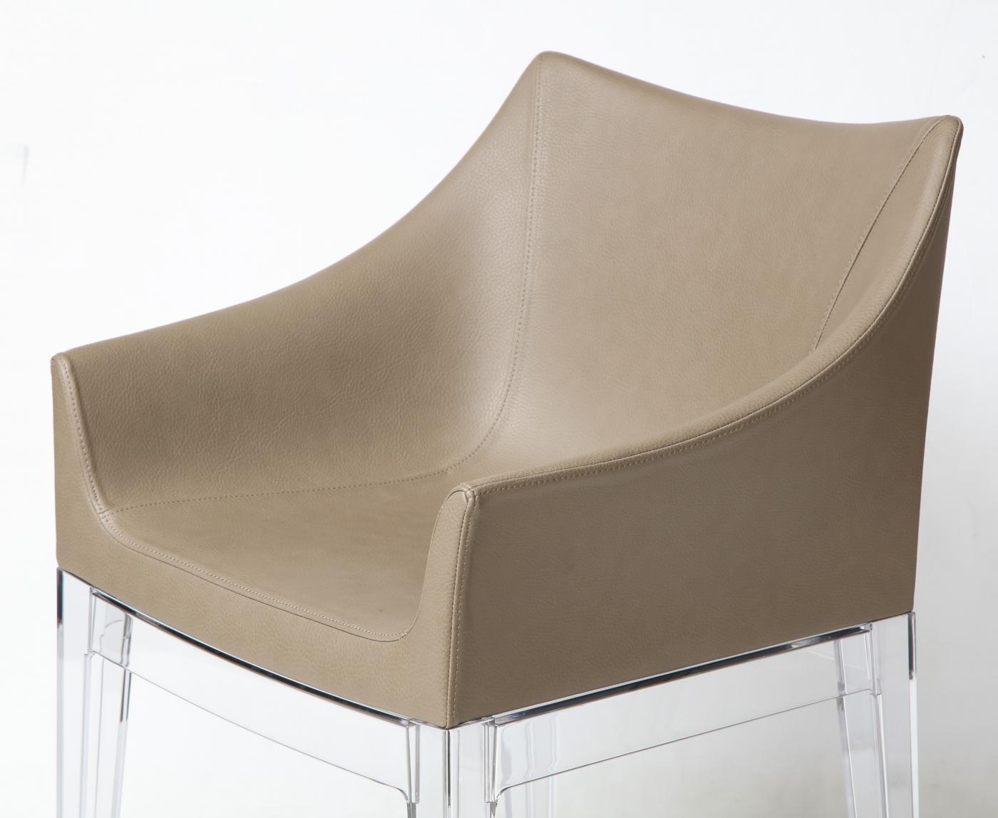 Phillipe Stark Mademoiselle Upholstered Faux Leather Chairs