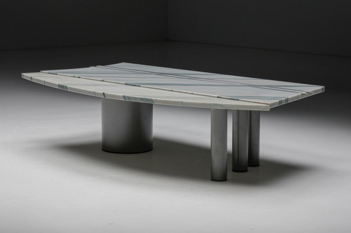 Pia Manu - Pia Manu Sculptural Marble Coffee Table - 1990's