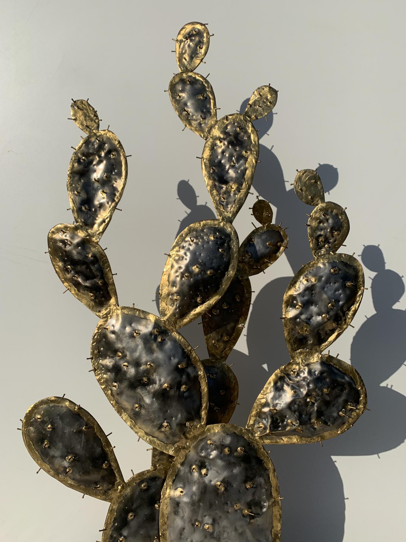 Pierre-Andre Monney - Brass Cactus Sculpture