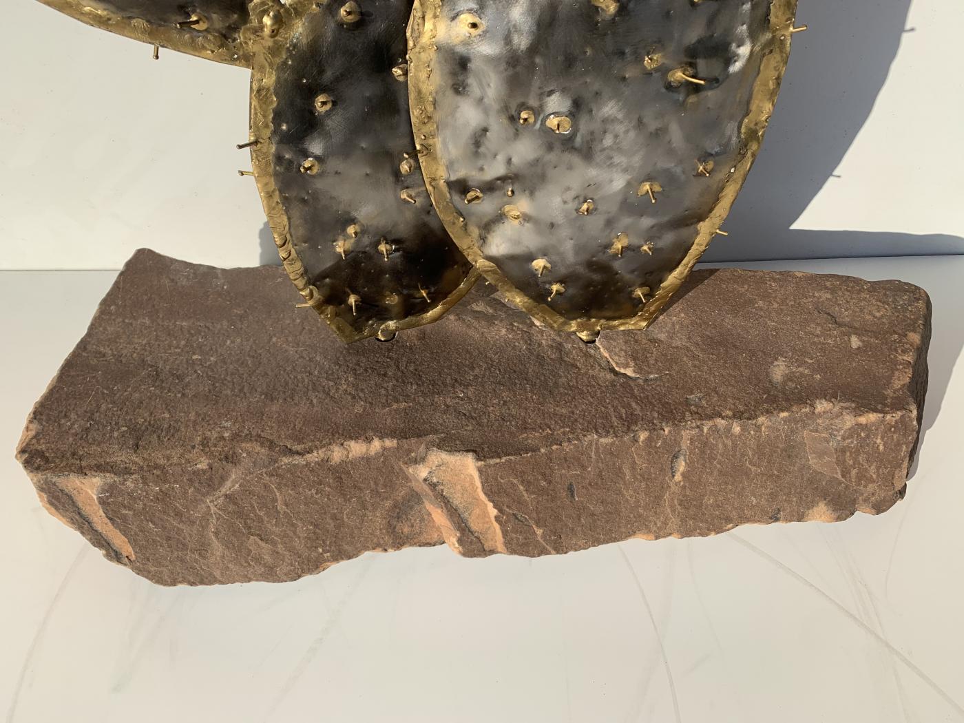 Pierre-Andre Monney - Brass Cactus Sculpture