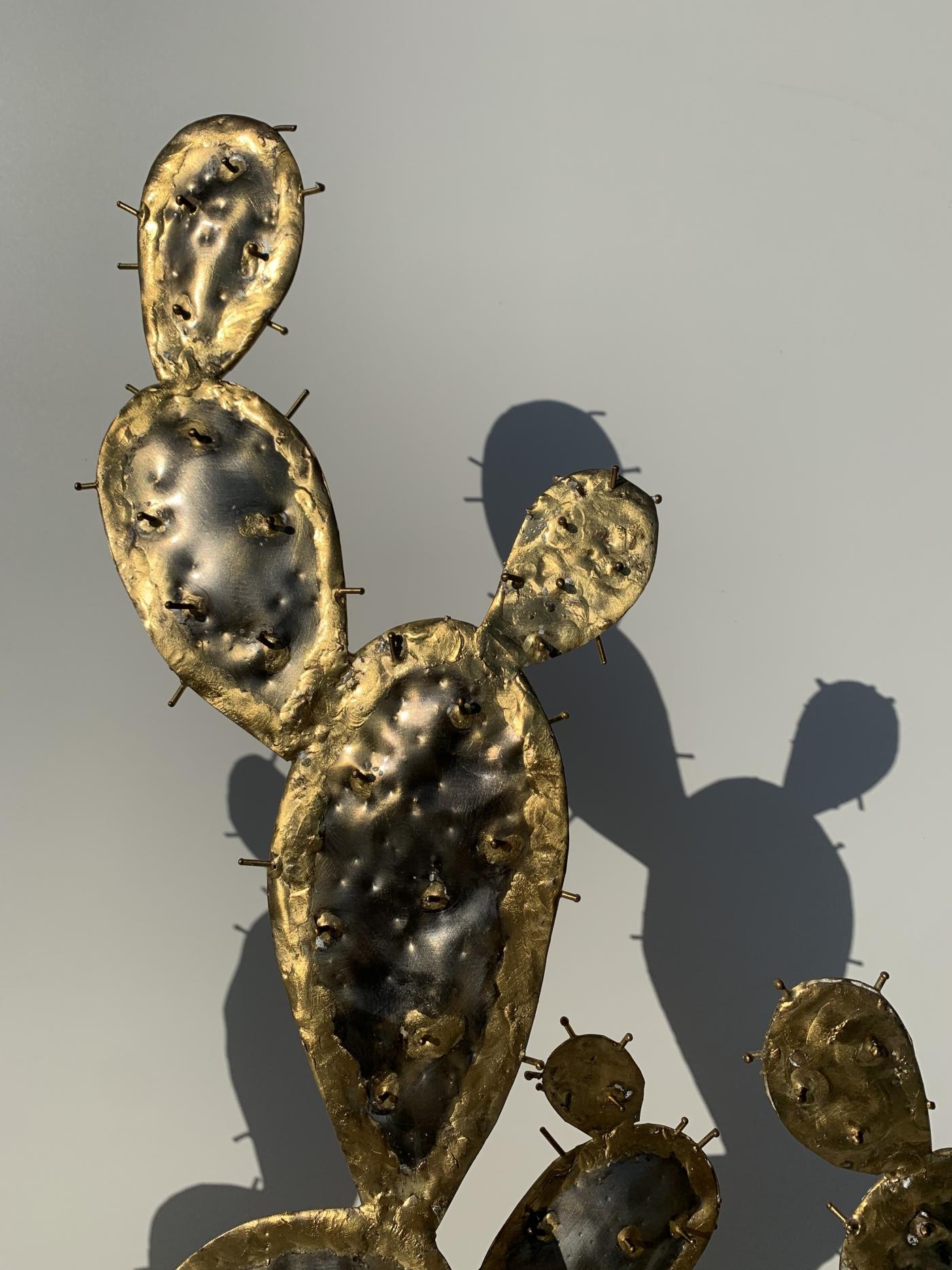 Pierre-Andre Monney - Brass Cactus Sculpture