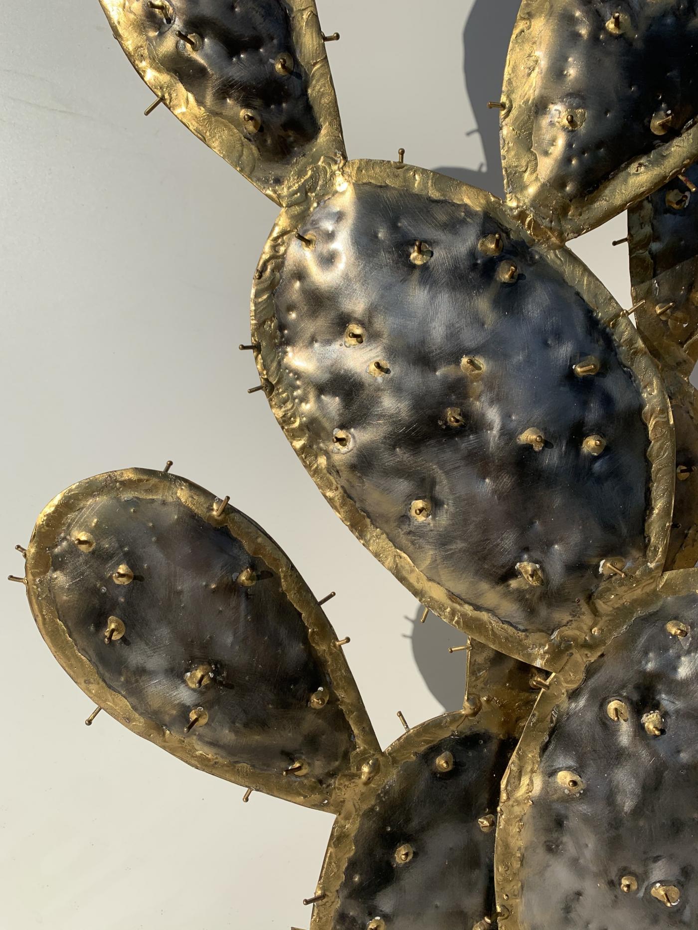 Pierre-Andre Monney - Brass Cactus Sculpture