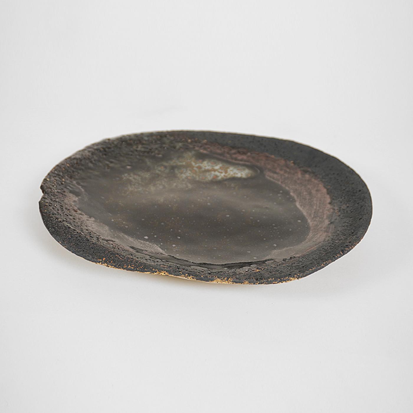 Pierre Casenove - CARBONE Handmade ceramic serving plate