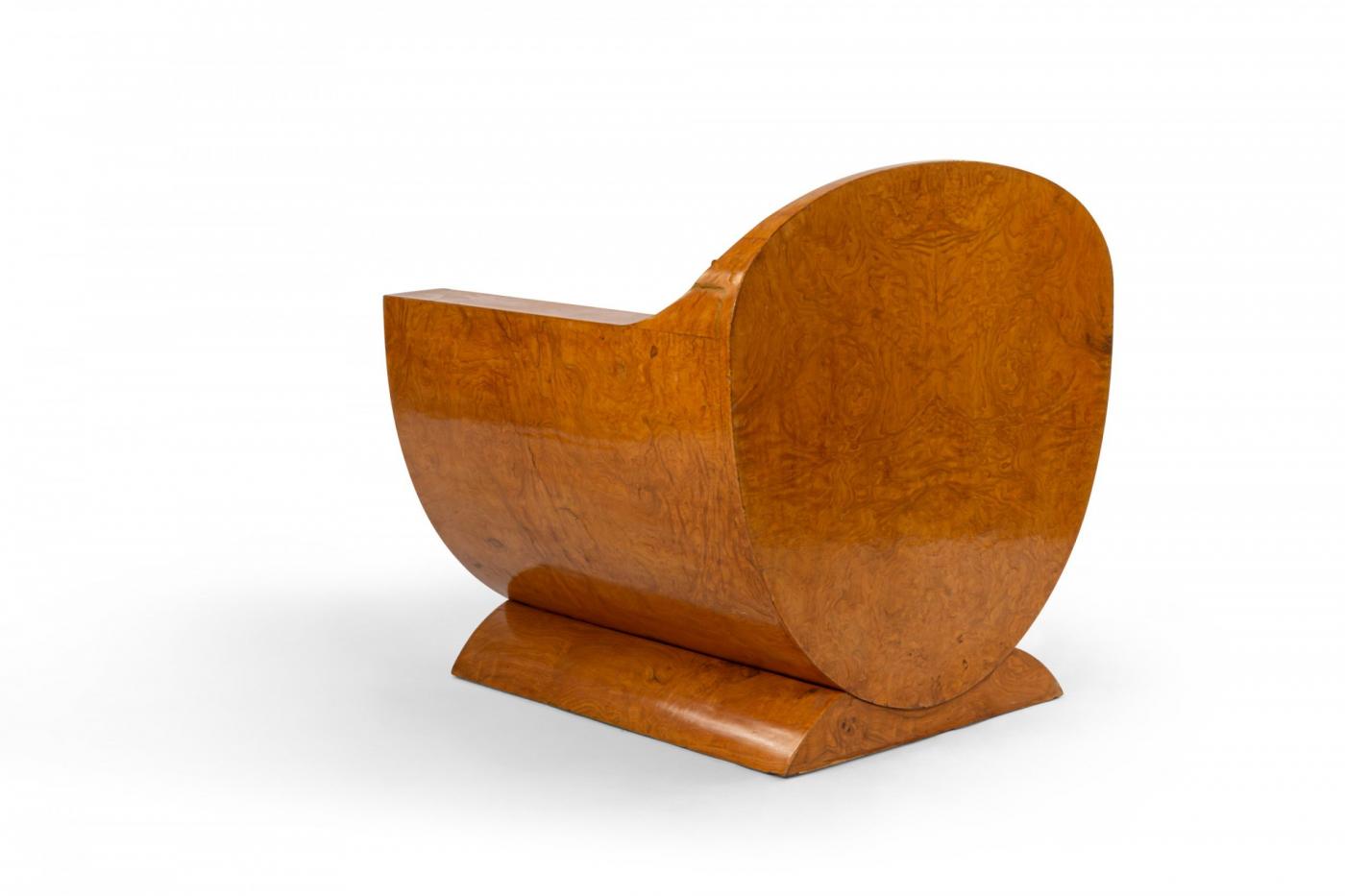 Pierre Chareau - French Art Deco Ash Club Chairs